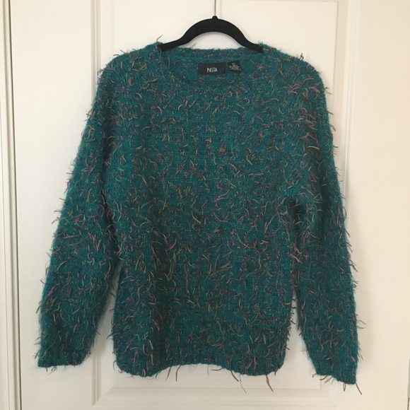 Vintage | Sweaters | Vintage 8s Pasta Sweater | Poshmark